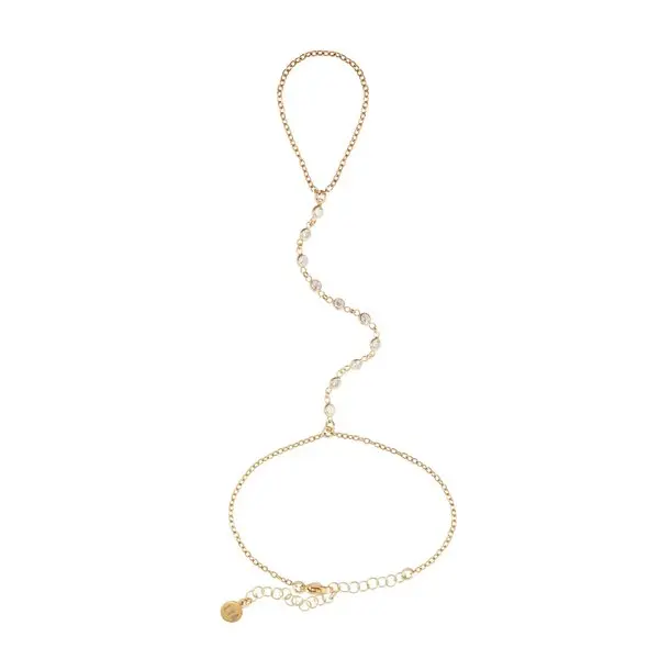 LYA SOUL JEWELRY Neutrals Sia Hand Chain - Gold