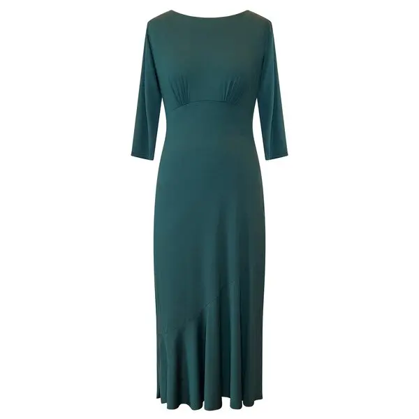 ALIE STREET LONDON Maxine Asymmetric Dress Pine - Green