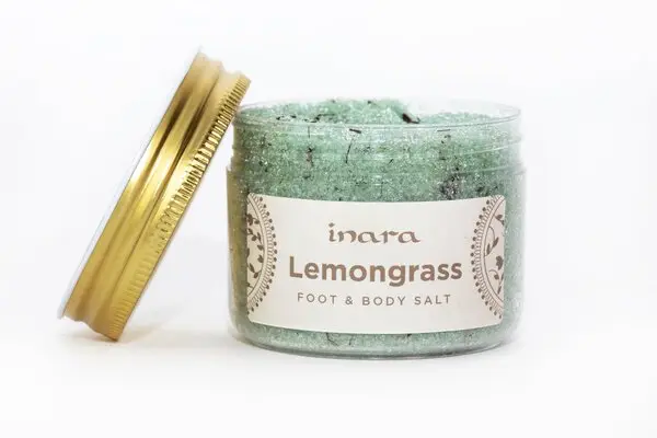 INARA Lemongrass Foot & Body Salt - Green
