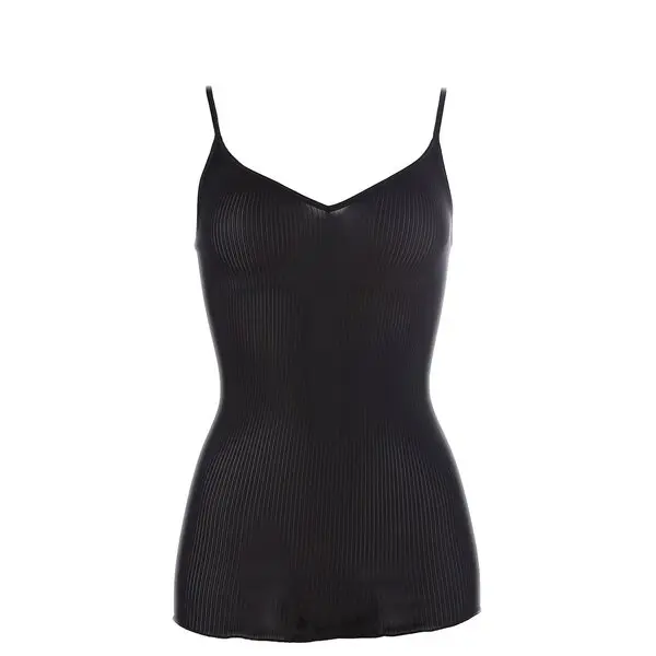 AROMATIQUE Silk Camisole – Dream Fold Edition - Black
