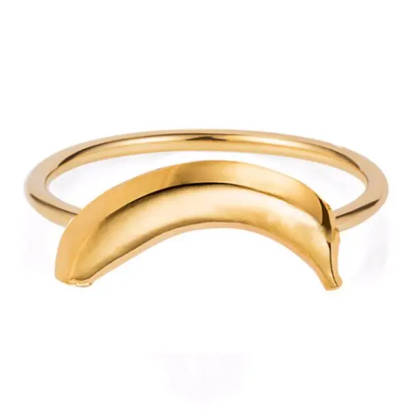 LEE RENEE Banana Ring Vermeil - Gold