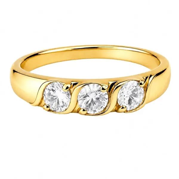 BELINDA JEWELZ Topaz Vintage Birthstone Ring - White
