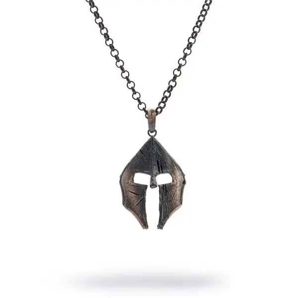 EBRU JEWELRY Spartan Warrior ’s Sterling Necklace - Silver