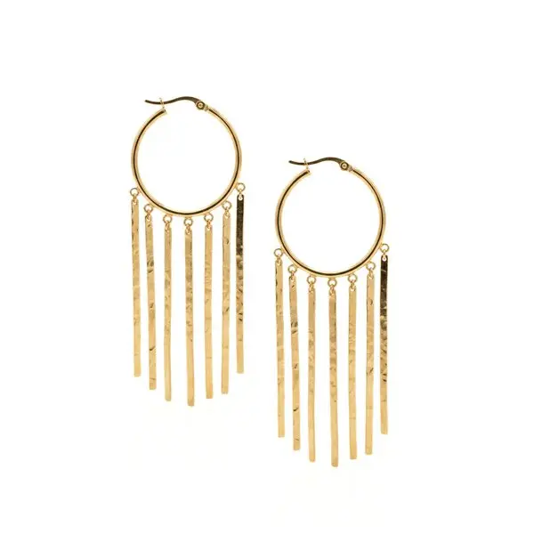 JAREDJAMIN Wind Catcher Leverback Dangle Earrings - Gold