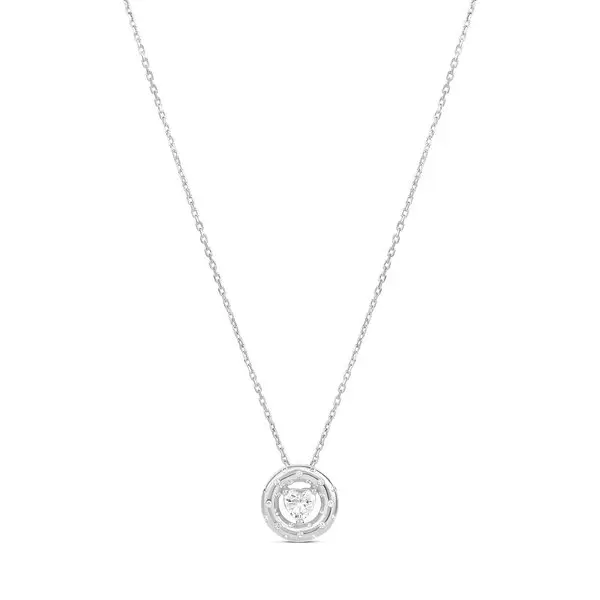 SHYMI Round Heart Pendant - Silver