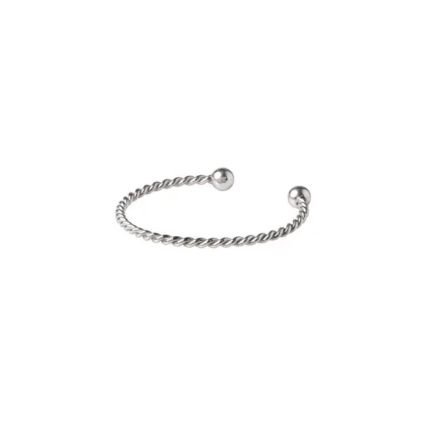 OTHER UK Twisted Cuff Bracelet - Silver
