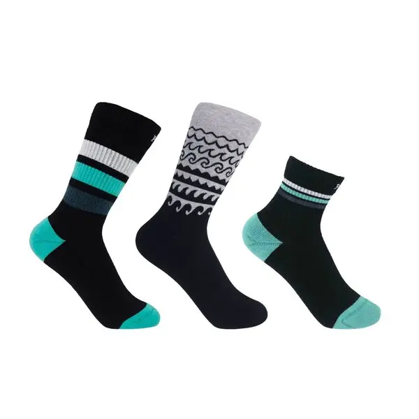 PEPER HAROW - MADE IN ENGLAND S Organic Socks Bundle - Black