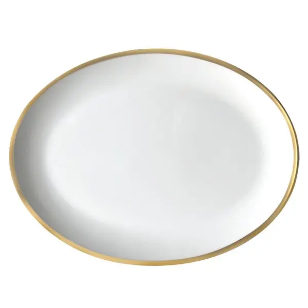 Twig New York En Edge 14 In. Oval Platter - Gold