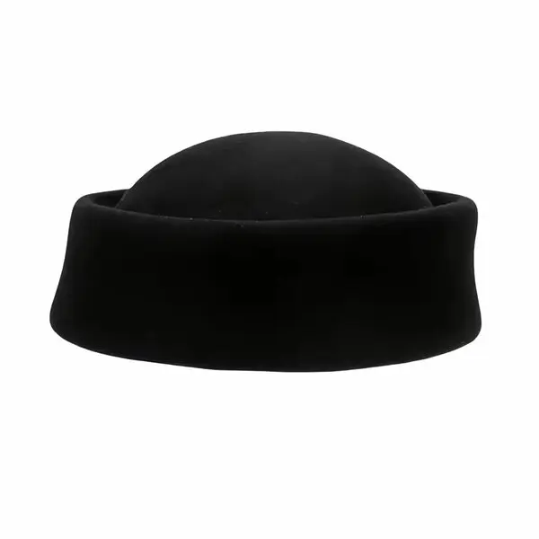 LONDON ATELIER BYPRODUCT Wool Pillbox Hat - Black