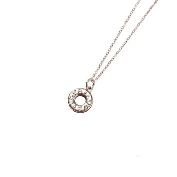 POSH TOTTY DESIGNS Sterling Love Mint Charm Necklace - Silver