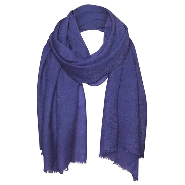 ALIE STREET LONDON Aurielle Silk Wool Scarf Future Dusk - Blue