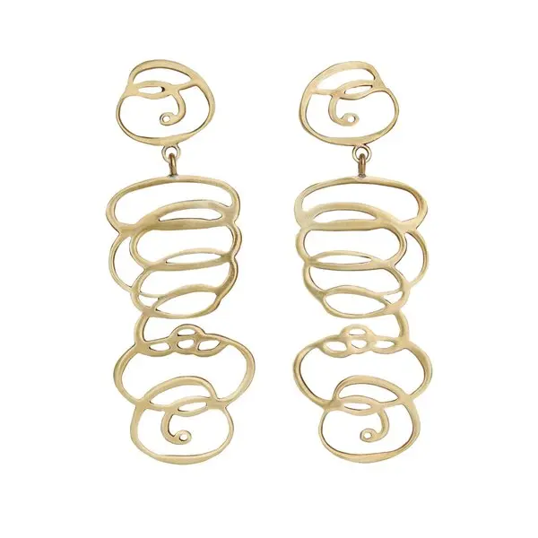ZEWORKS Galactica Earrings - Gold
