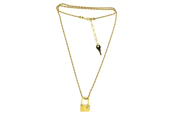 VICKISARGE The Mouche Lock Necklace - Gold