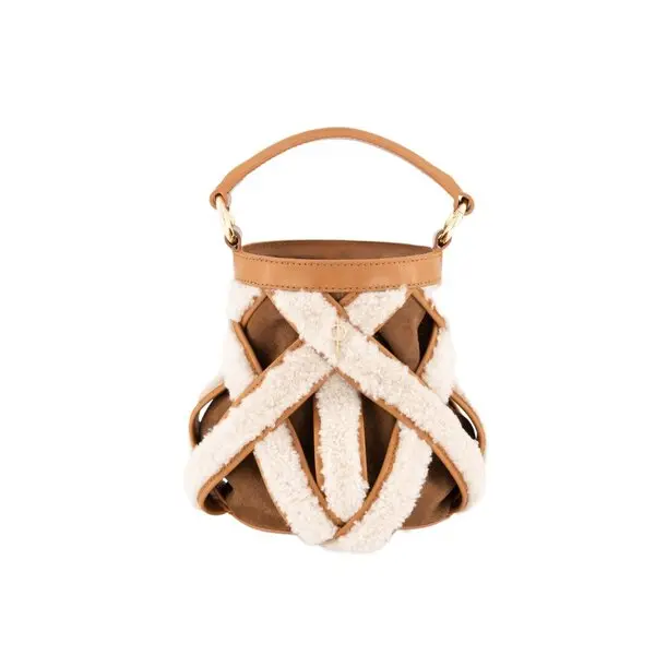 OTRERA Fluffy Olina Crossbody – Tan - Brown