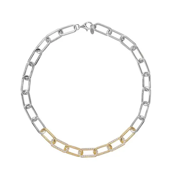 Arte Madrid Toggle Chunky Link Necklace - Gold