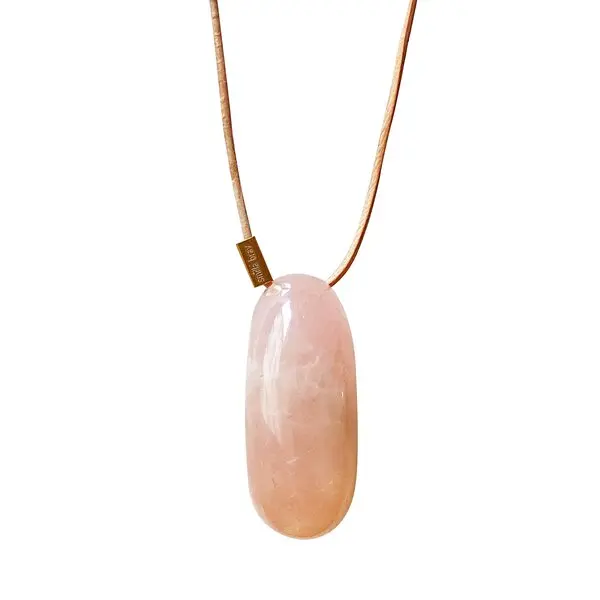 SMILLA BRAV Rosequarz Stone Necklace - Pink