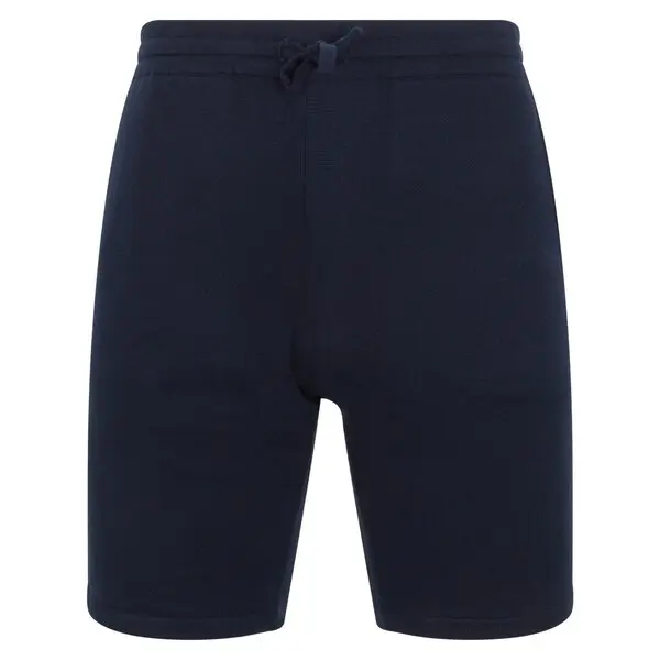 PAUL JAMES KNITWEAR Midweight Allessio Cotton Knitted Shorts Navy - Blue