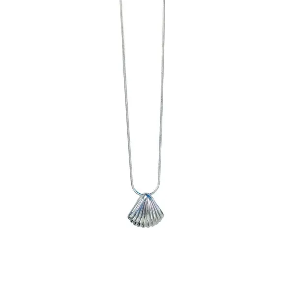 EVERY WAVE Whisper Shell Pendant Sterling Necklace - Silver