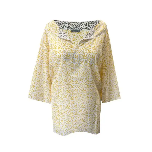 LIME TREE DESIGN Ochre Bud Tunic Top - Orange