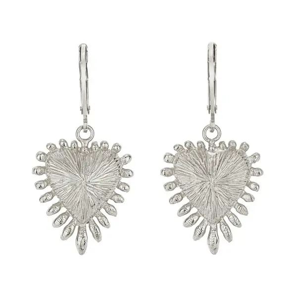 ZOË & MORGAN Heart Rays Earrings - Silver
