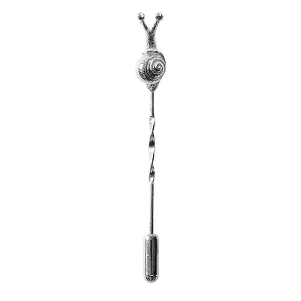 LEE RENEE Baby Snail Tie Pin - Silver