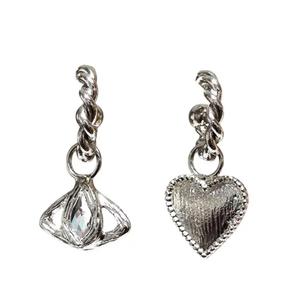 EYECONIC BY SAMAR AJRAM Ayunik Hoop Earrings - Silver