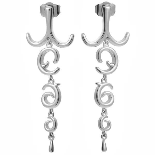 LUCY QUARTERMAINE Elet Chandelier Earrings - Silver