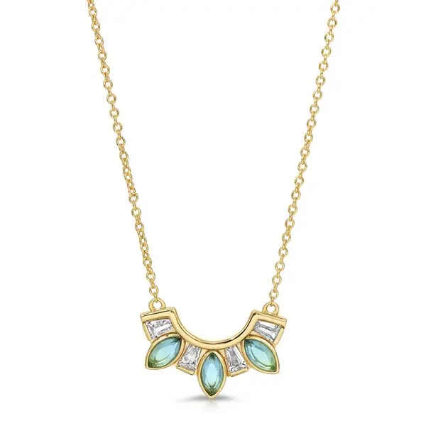 GLAMROCKS JEWELRY Seven Wonders Necklace Sky - Blue