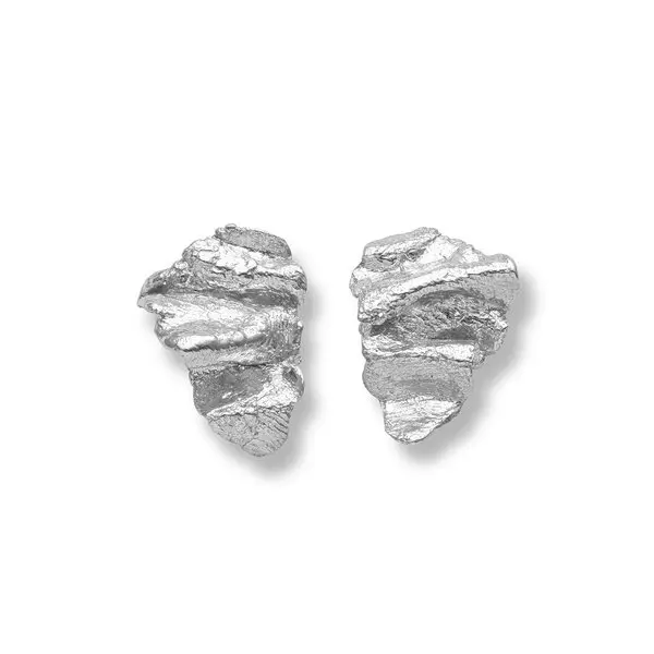 EVA REMENYI Artemis Wave Earrings - Silver