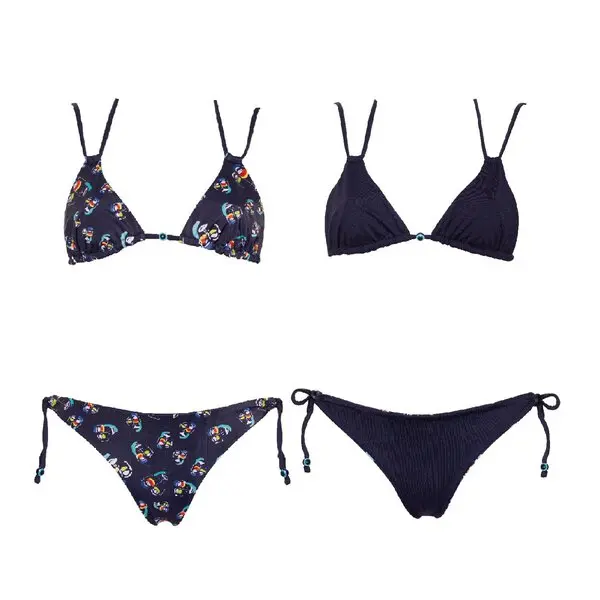 AULALA PARIS Aulala X Percheye Reversible Bikini Macaron - Blue