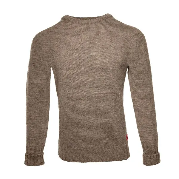 ARTHUR BEALE Neutrals Oiled Wool Pelmo® Jumper Oatmeal - Brown