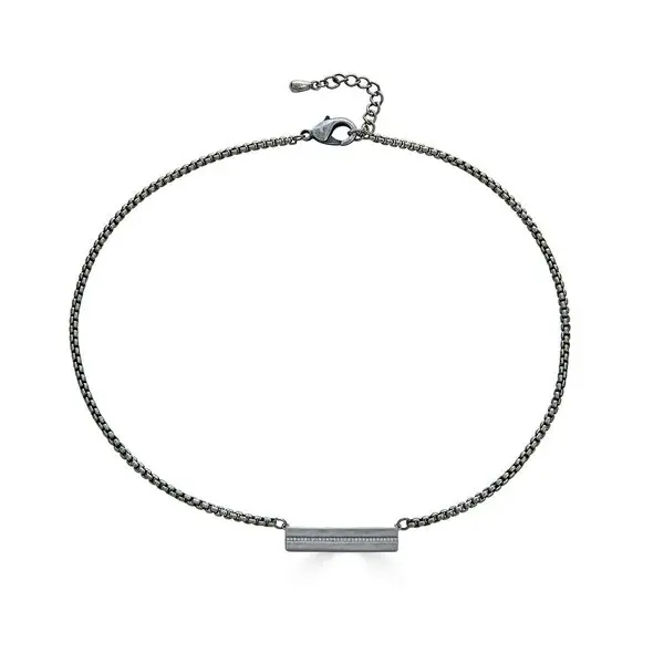 LONI PAUL JEWELRY Bar Necklace - Silver