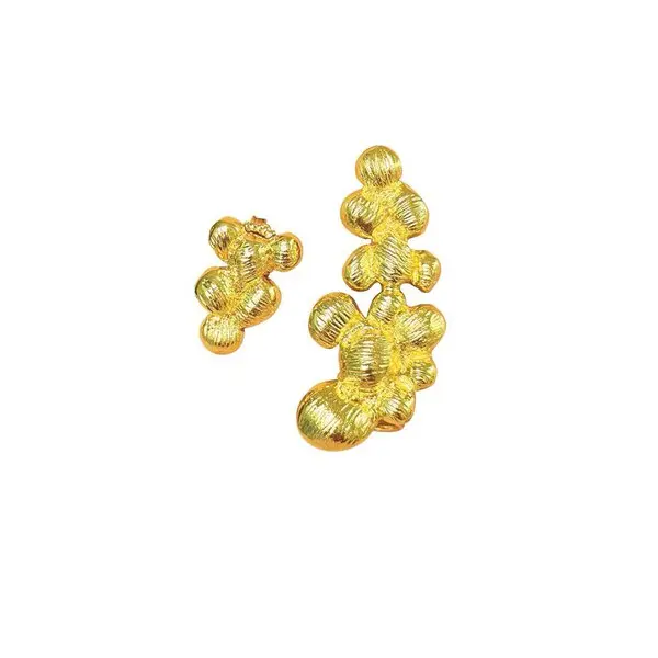 EYECONIC BY SAMAR AJRAM Sina Asymmetric Earrings - Gold