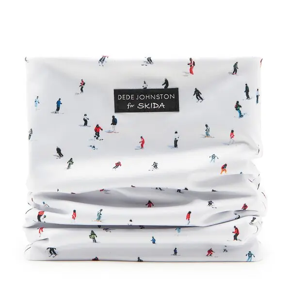 DEDE JOHNSTON Skier Alpine Neckwarmer Thermal Lined - White