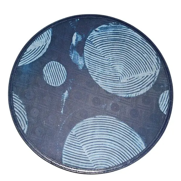 IFSTHETIC Halo Serving Tray In Midnight Set Of 2 - Blue