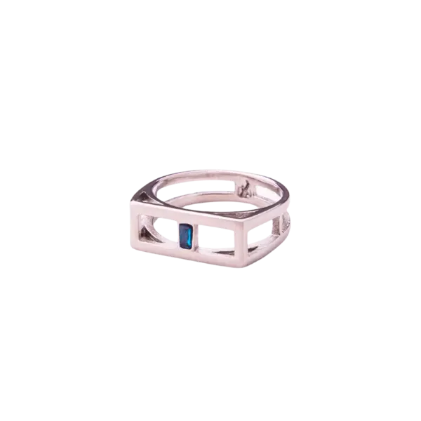 MIDDLE FINGER Center Of Attention In & Sapphire - Silver