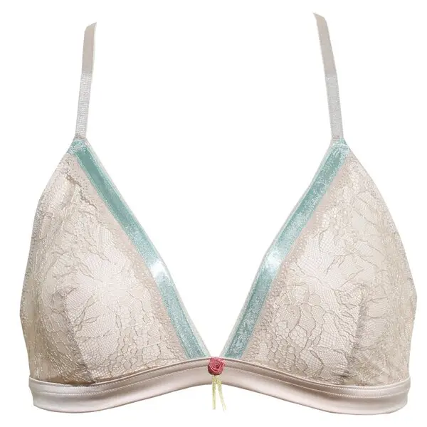 TALLULAH LOVE Neutrals / Countess Bralette - Blue