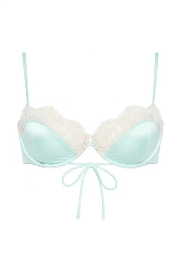 MONTCE Seafoam Silkie Lena Bikini Top - Blue
