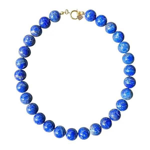 FIRERA ATELIER Lapis Lazuli Natural Stone Necklace - Blue
