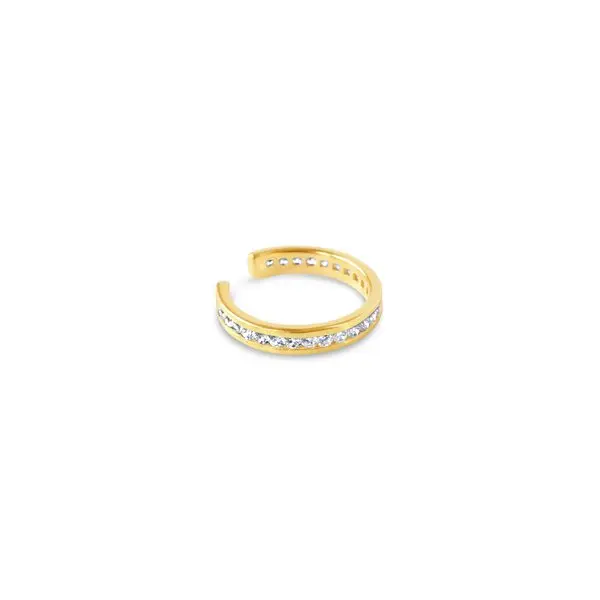 GLAMROCKS JEWELRY Pavé Ear Cuff - Gold