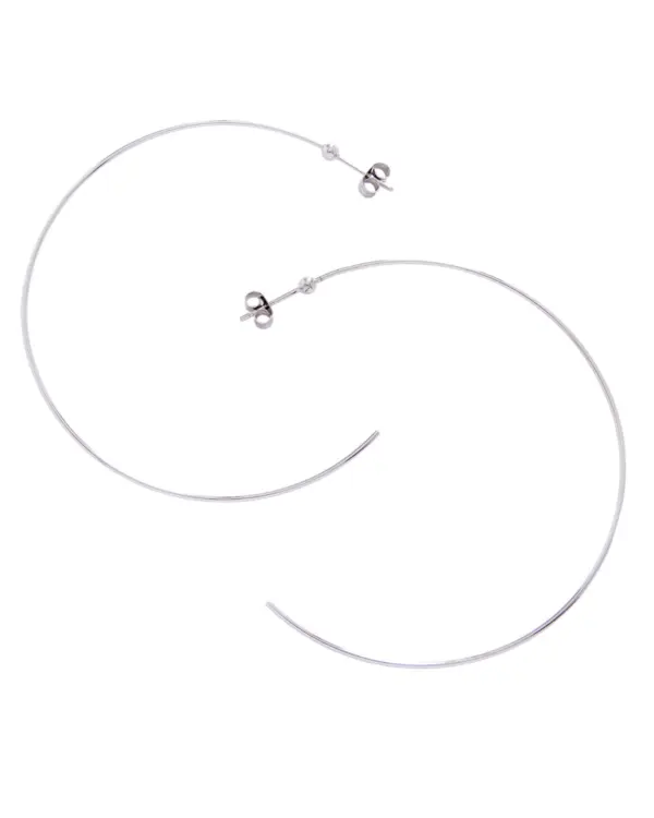 BELINDA JEWELZ Faye Bullseye Lightweight Large Hoops - Gold
