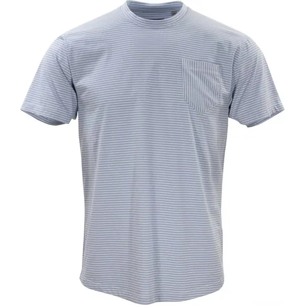 LORDS OF HARLECH Tate Crew Sky & White Stripe - Blue