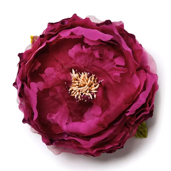 HELENA SIMON The Magenta Peony Floral Brooch - Pink