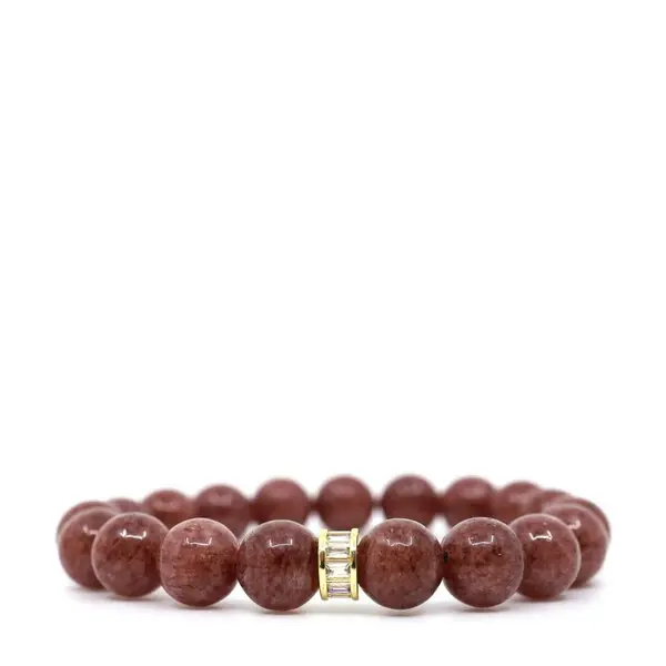 Shar Oke Gold / Red Red Muscovite Bracelet - Gold/red