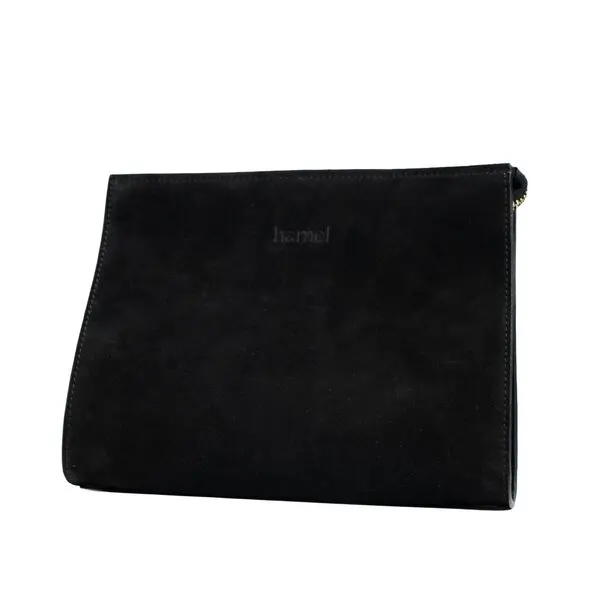 HAMEL ATELIER Mitte Suede Clutch Bag - Black