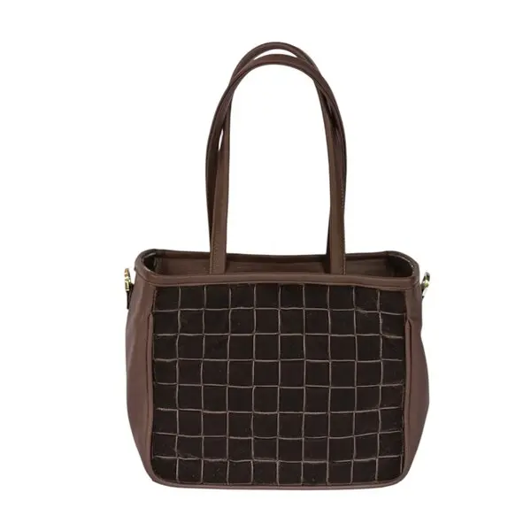 VELVET ATELIER Cris Shoulder Bag - Brown