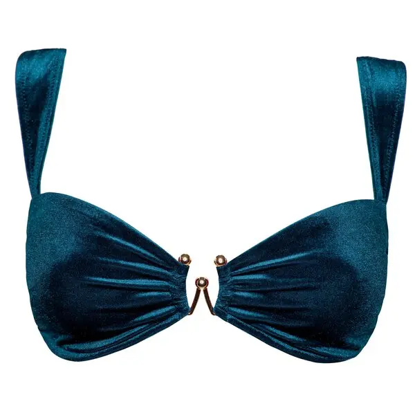 ENEZ SWIM Esmina Top Velvet - Blue