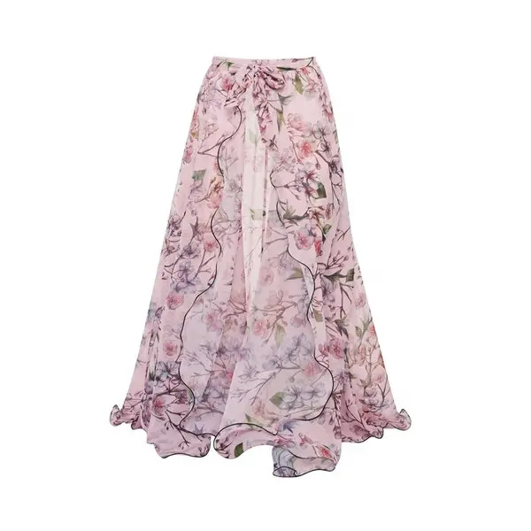 NUR KARAATA Heirloom Skirt - Pink