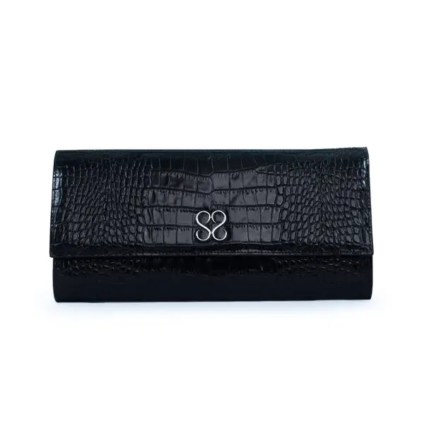 STESSA BY SARAH The Valentina Croc Clutch