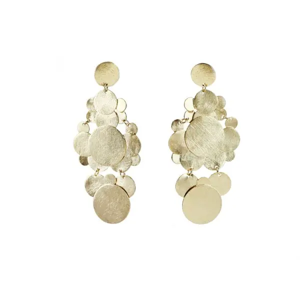 MARCIA MORAN Divya Chandelier Earrings - Gold